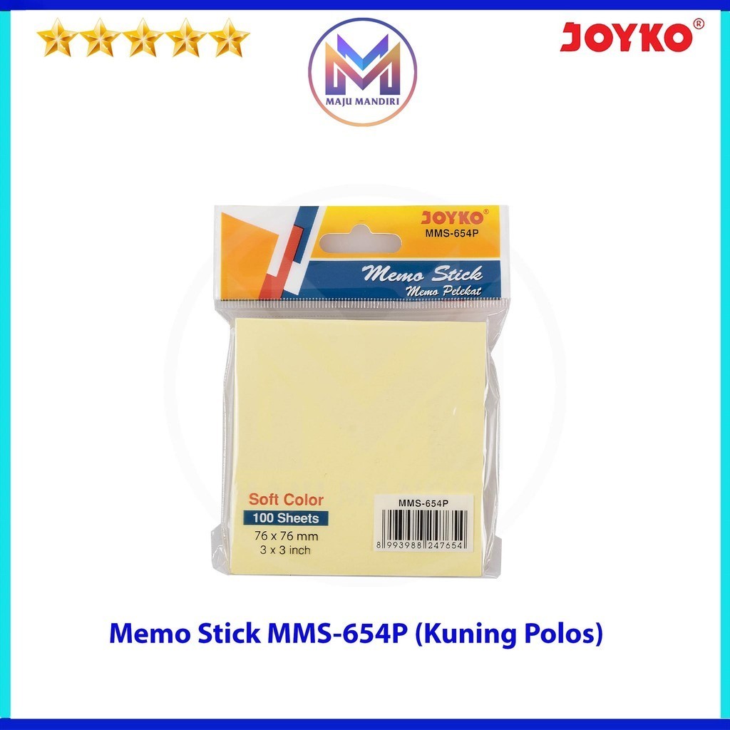Jual Memo Stick Joyko MMS 654P / Sticky Note / Kertas Memo Tempel ...