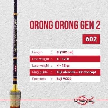 Jual Joran ORONG-ORONG GEN 2 ORONG ORONG 602 6-12lb Relix Nusantara ...