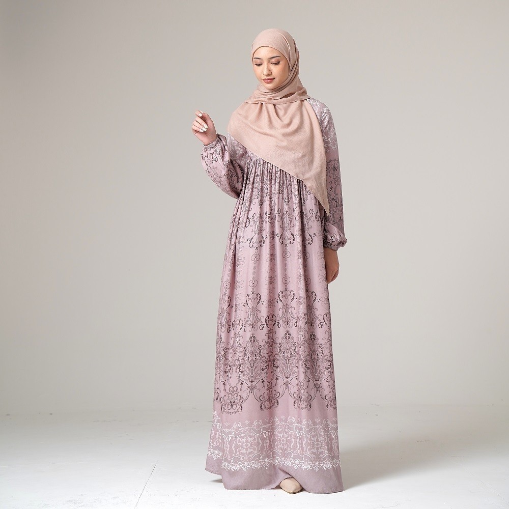 Jual Le Khari Nagita Gamis Rayon Viscose Gamis Busui Size S - XL | Shopee Indonesia
