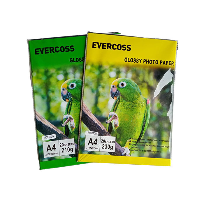 Jual Evercoss Kertas Poto Paper 1 Pak / Kertas Cetak Poto Glossy A4 20 ...