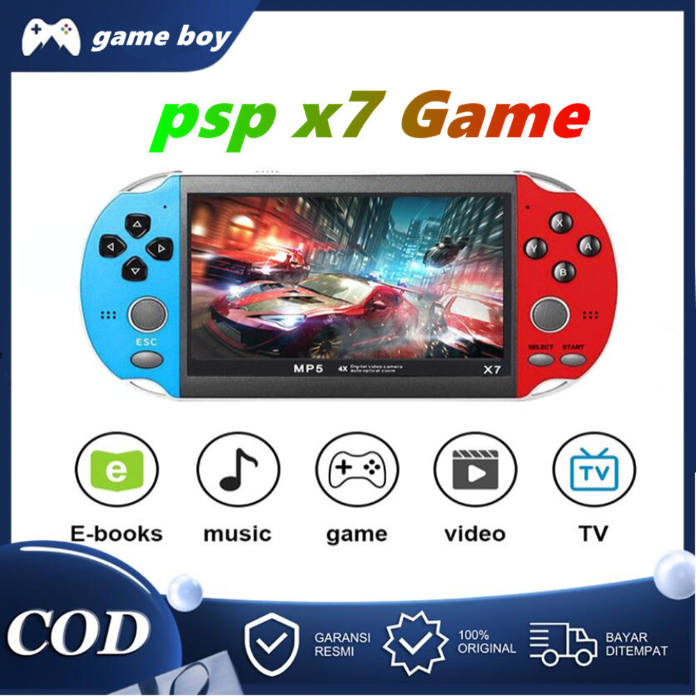 Jual PSP X7 Handheld Gameboy 4.3 Inch HD Large Screen Classic Game ...