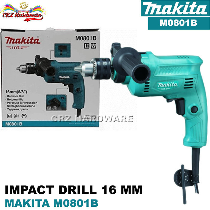 Jual Mesin Bor Listrik Bor Beton Tembok 13mm MAKITA M0801B Impact Drill | Shopee Indonesia