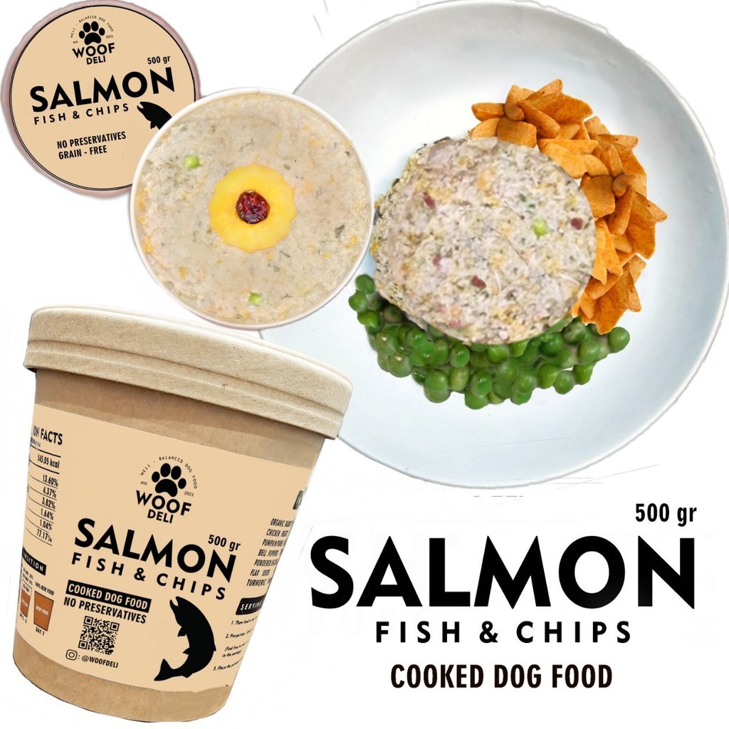 Jual Woof Deli SALMON FISH N CHIPS | Shopee Indonesia
