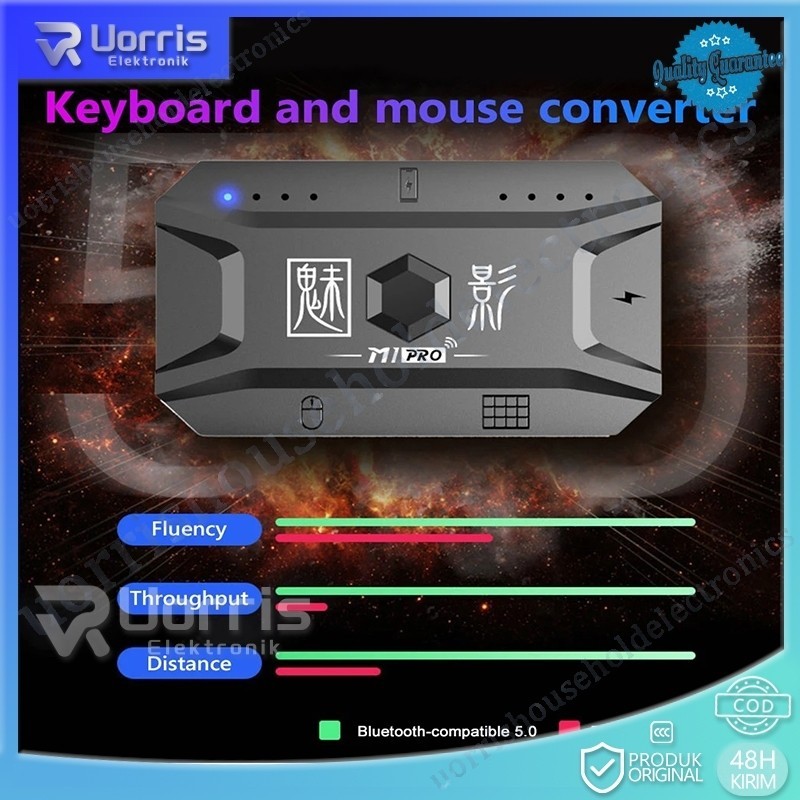 Jual M1PRO Kontroler Seluler Game Keyboard Mouse, Konverter PUBG Mobile ...