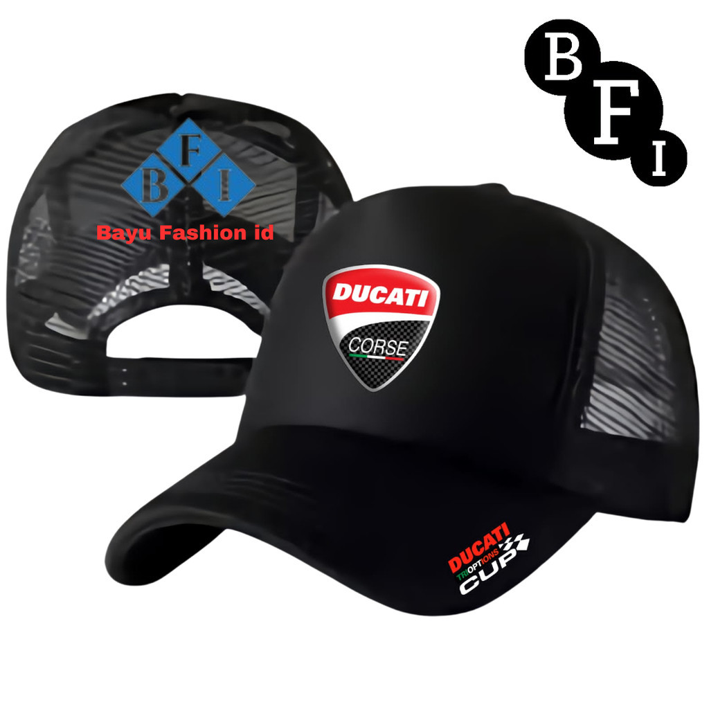 Jual Bayu Fashionn ID Topi Trucker DUCATI CORSE - Topi Distro DUCATI ...