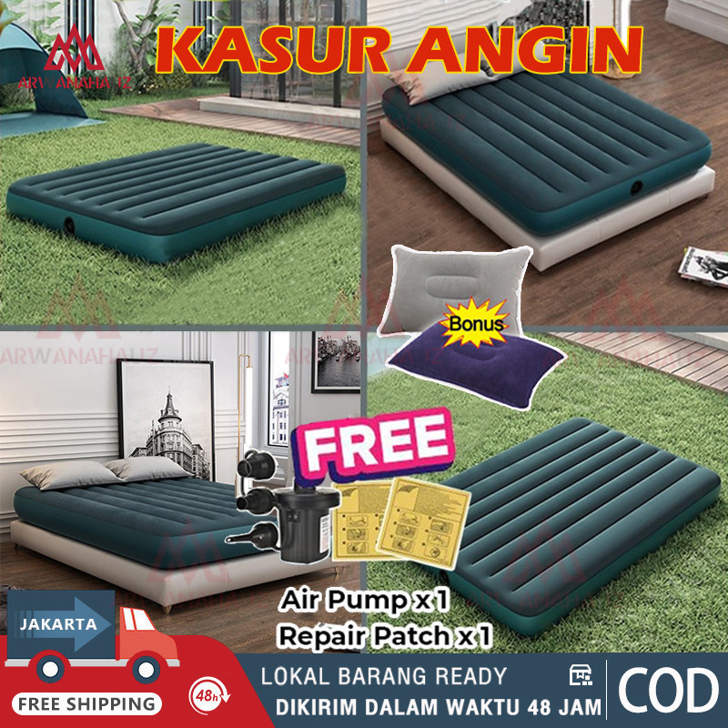 Jual 203x152x25cm Pompa Kasur Angin Bestway +Pompa Listrik Bestway ...