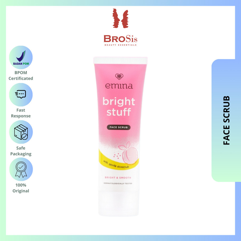 Jual Emina Bright Stuff Face Scrub 50 ml | Shopee Indonesia