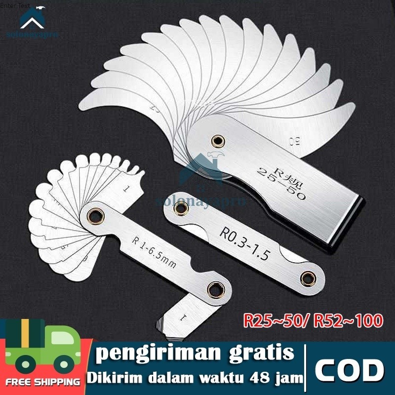 Jual 25-50 Alat Ukur Radius/Alat Pengukur Radius/Alat Ukur Celah/R ...
