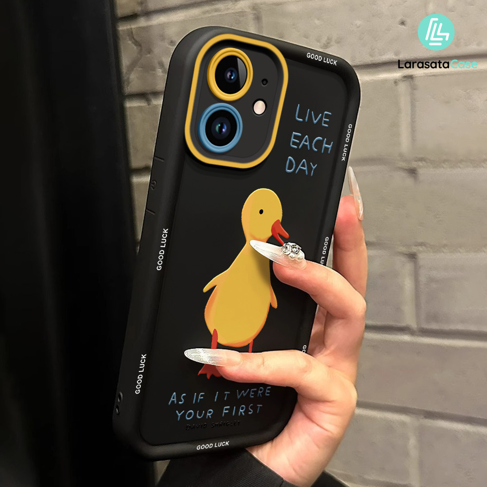 Jual Case bumper bebek kuning kecil lucu tebal anti jatuh soft casing ...