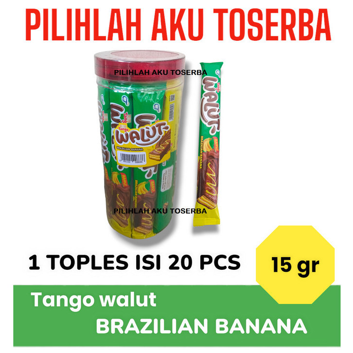 Jual Wafer Tango WALUT TOPLES BRAZILIAN BANANA - ( HARGA 1 TOPLES ... Jual Wafer Tango WALUT TOPLES BRAZILIAN BANANA - ( HARGA 1 TOPLES ...