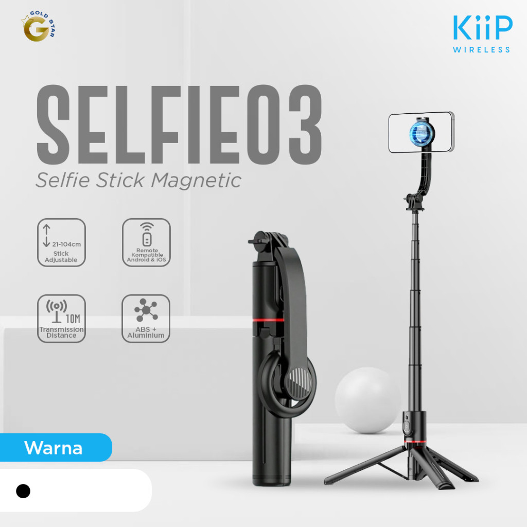 Jual KiiP Wireless Selfie03 Tongsis Bluetooth Adjustable Tripod ...