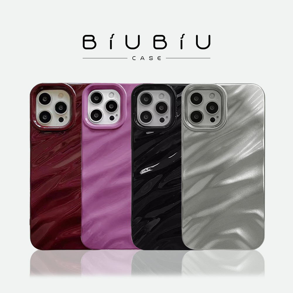 Jual BIU BIU CASE Glossy Dazzle Wave Case Compatible with iPhone 11 12 ...