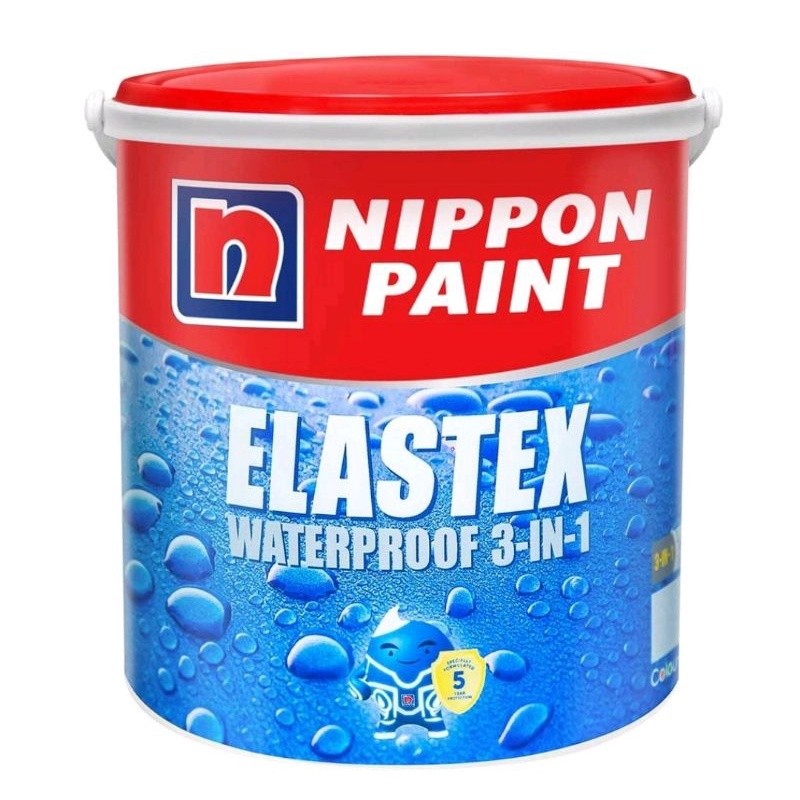Jual Nippon Elastex Waterproof 3 in 1 Galon 4Kg Ready Bandung | Shopee Indonesia