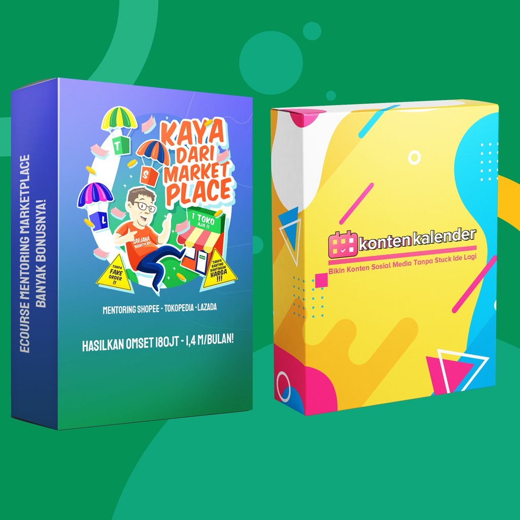 Jual Ecourse Kaya Dari Marketplace dan Konten Kalender V2 | Shopee Indonesia