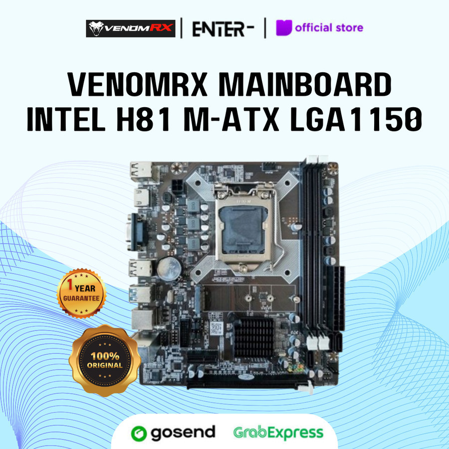 Jual VenomRX Mainboard Intel H81 M-ATX LGA1150 | Shopee Indonesia