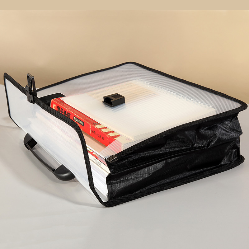 Jual File Bag Plastic A4 Paper Storage Folder Transparent Portfolio ...