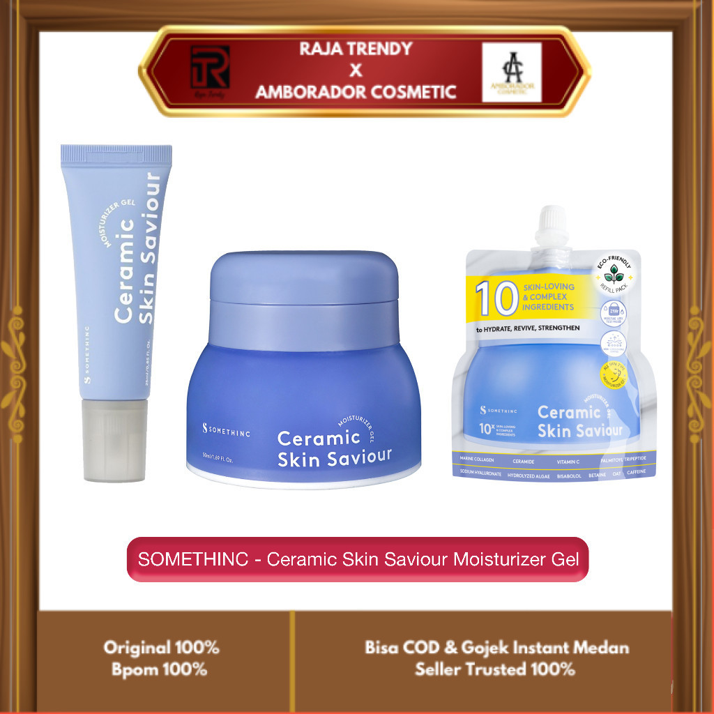 Jual SOMETHINC - CERAMIC SKIN SAVIOUR MOISTURIZER GEL ( 25 | 50 ml ...