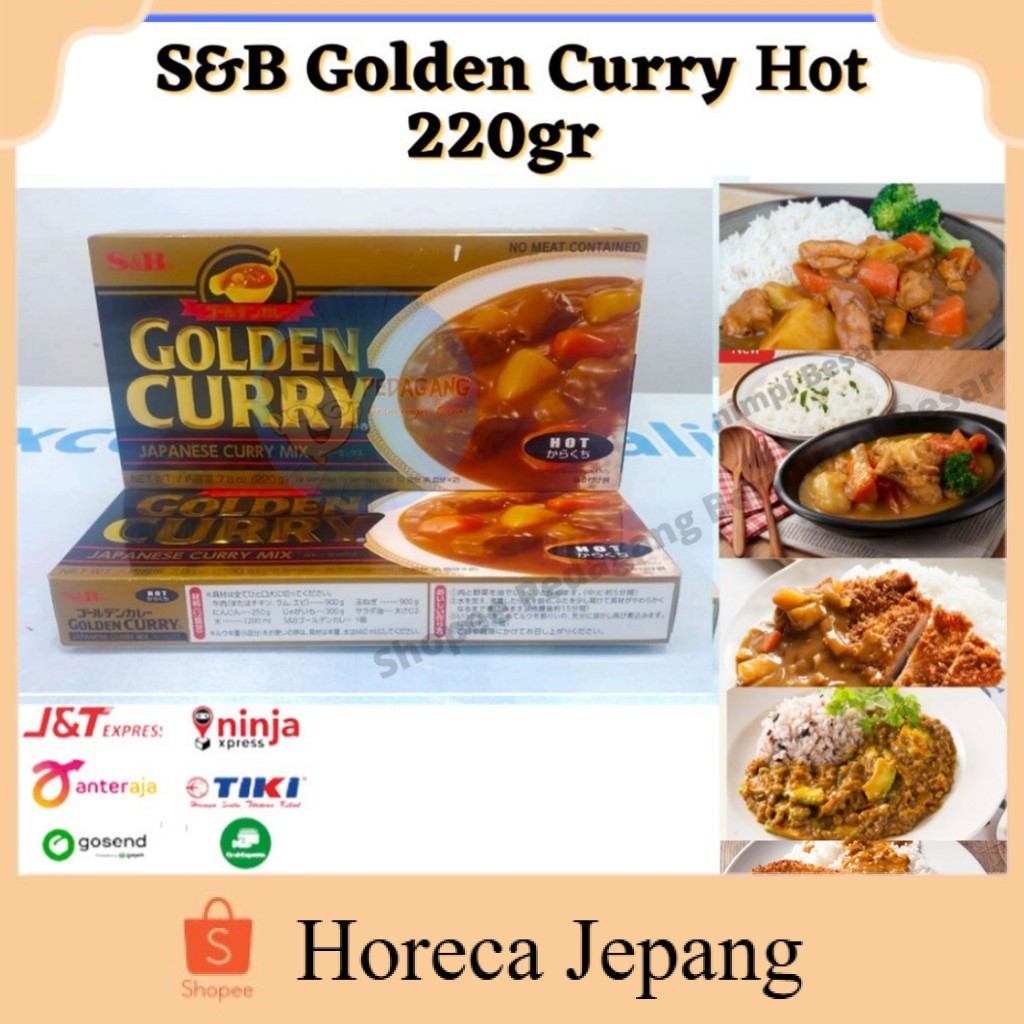 Jual S&B Golden Curry 220gr Hot | Kari Blok | Kari Jepang | Kari Pedas ...