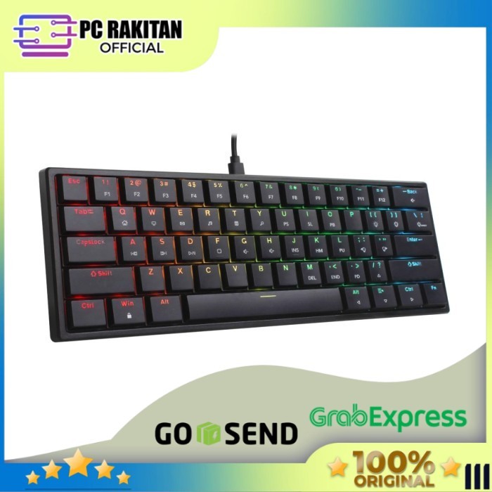 Jual Digital Alliance Meca 6 RGB Low Profile 60% Mechanical Gaming ...