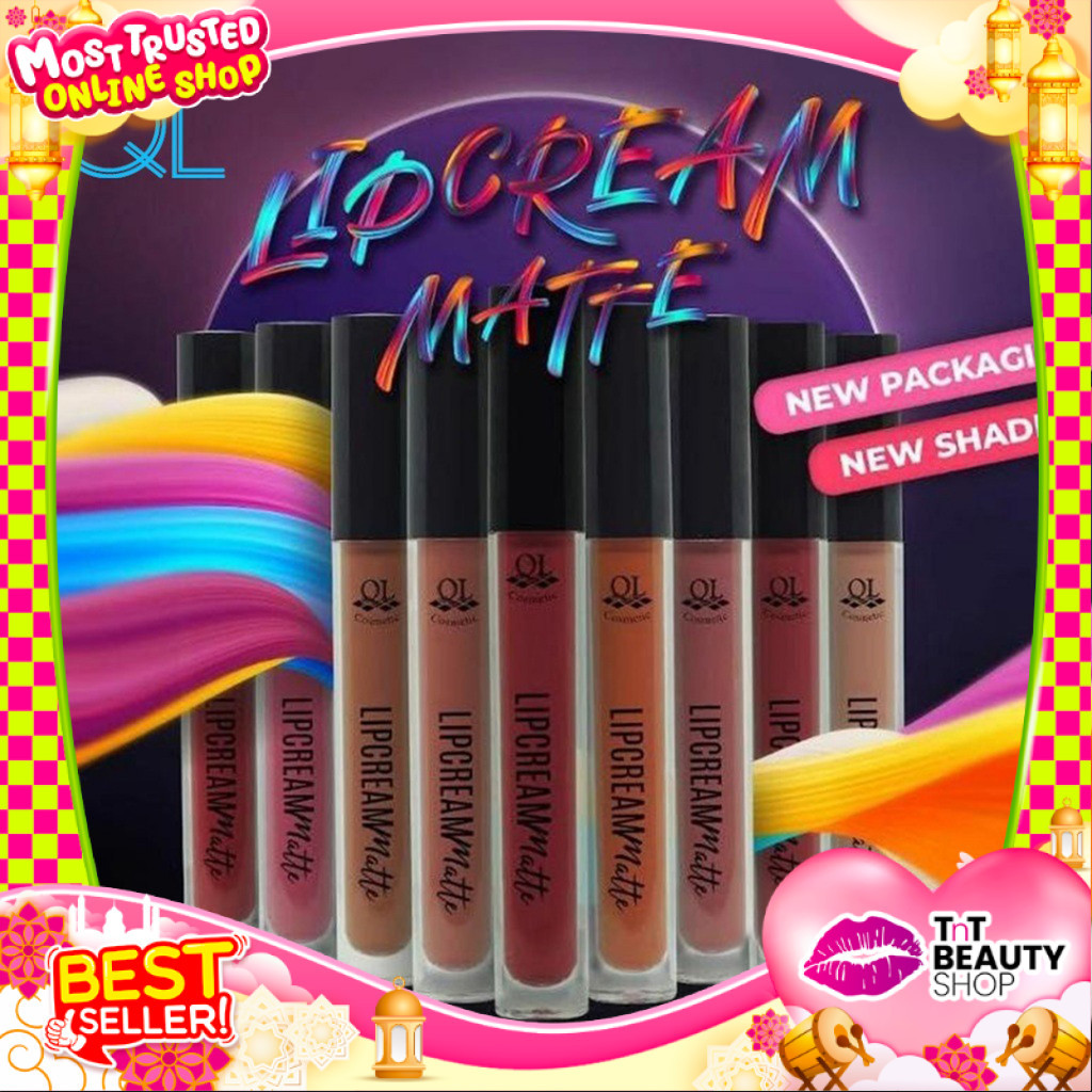 Jual QL Cosmetic Lipcream Matte - Colors Transferproof - Lip Cream ...