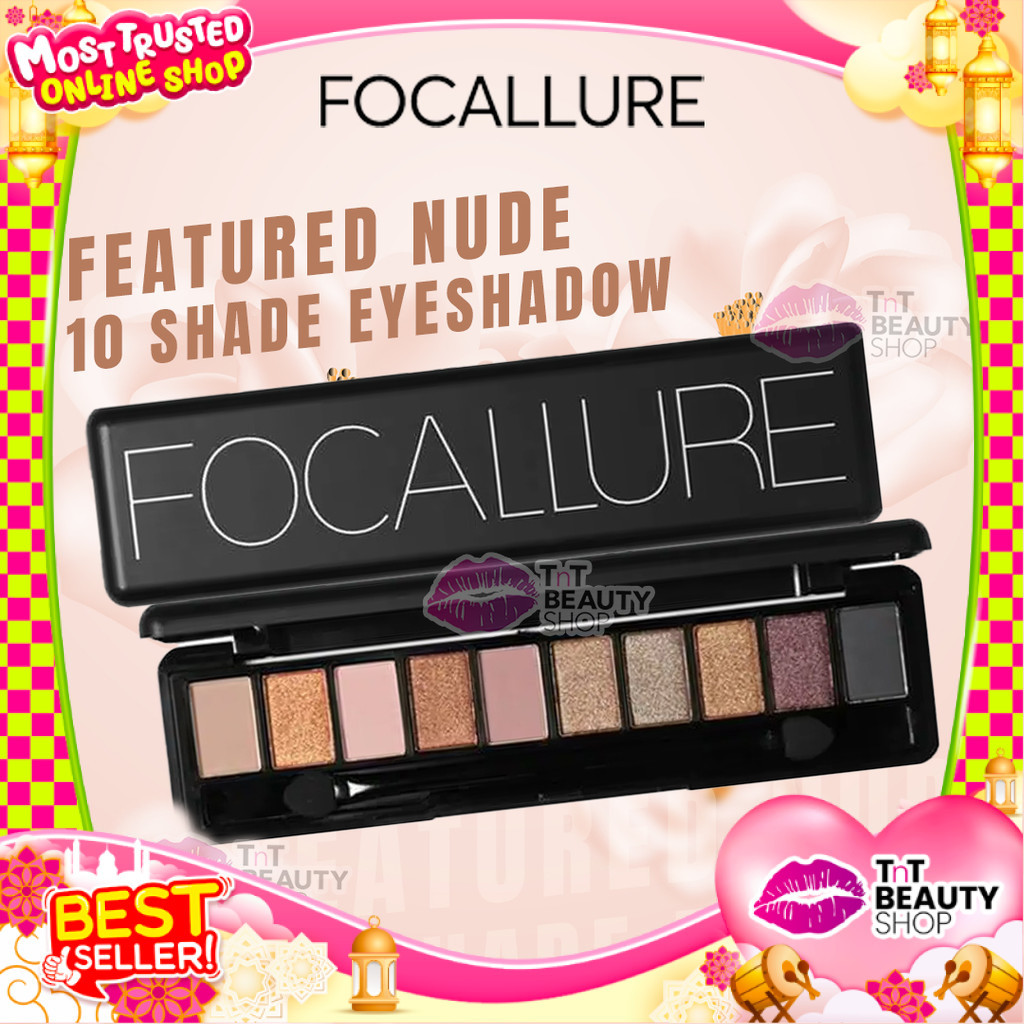 Jual Focallure Full Featured Nude 10 Shade Eyeshadow Palette FA-08 ...