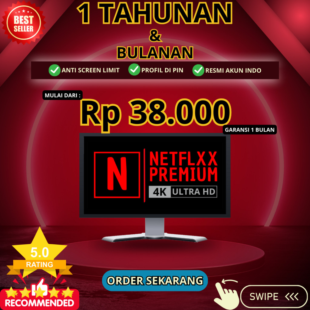 Jual NETFLIXXX X FULL GARANSI LEGAL INDONESIA PERMIUMM TANPA VPN 1-3 BULAN FULL UHD 4K ANTI ON ...