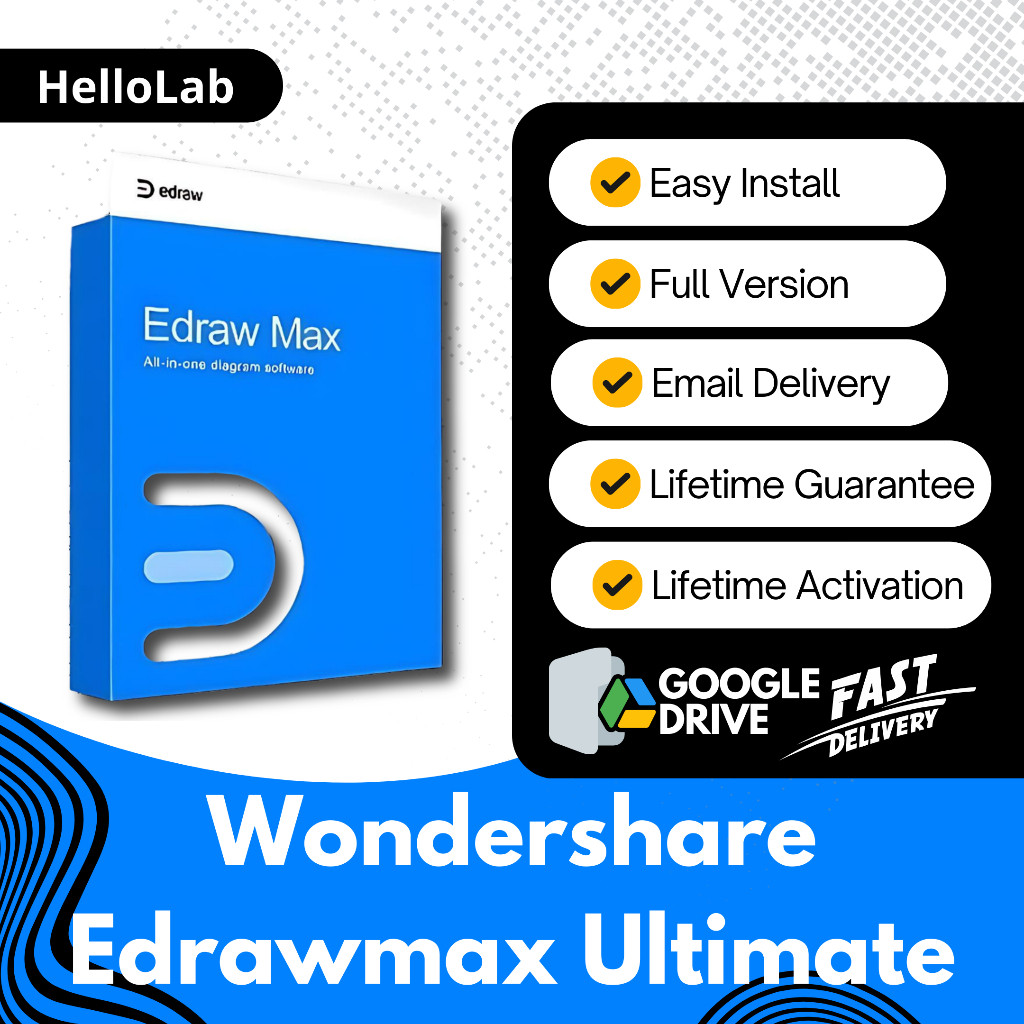 Jual (Win/Mac) Wondershare EdrawMax v14.0.2 Ultimate Full Version | Shopee Indonesia