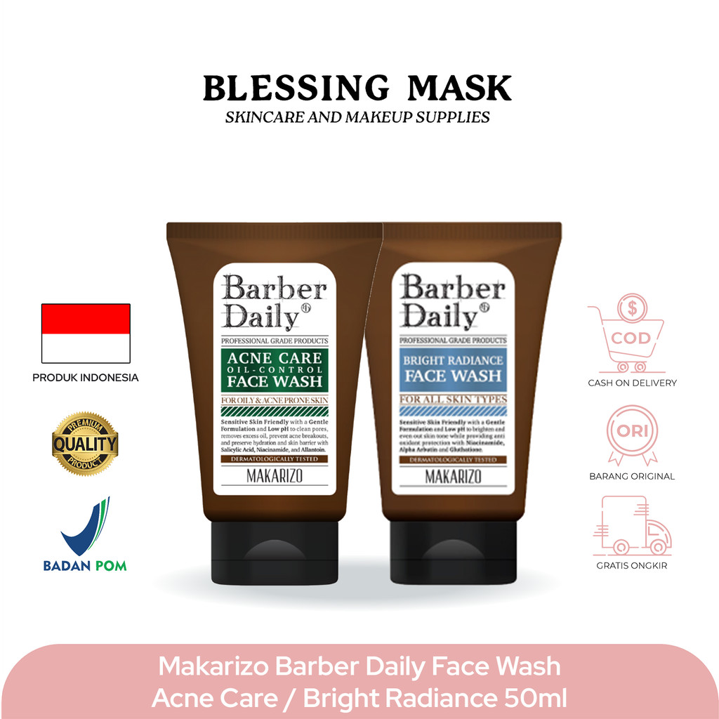 Jual Makarizo Barber Daily Facial Wash Series | Shopee Indonesia