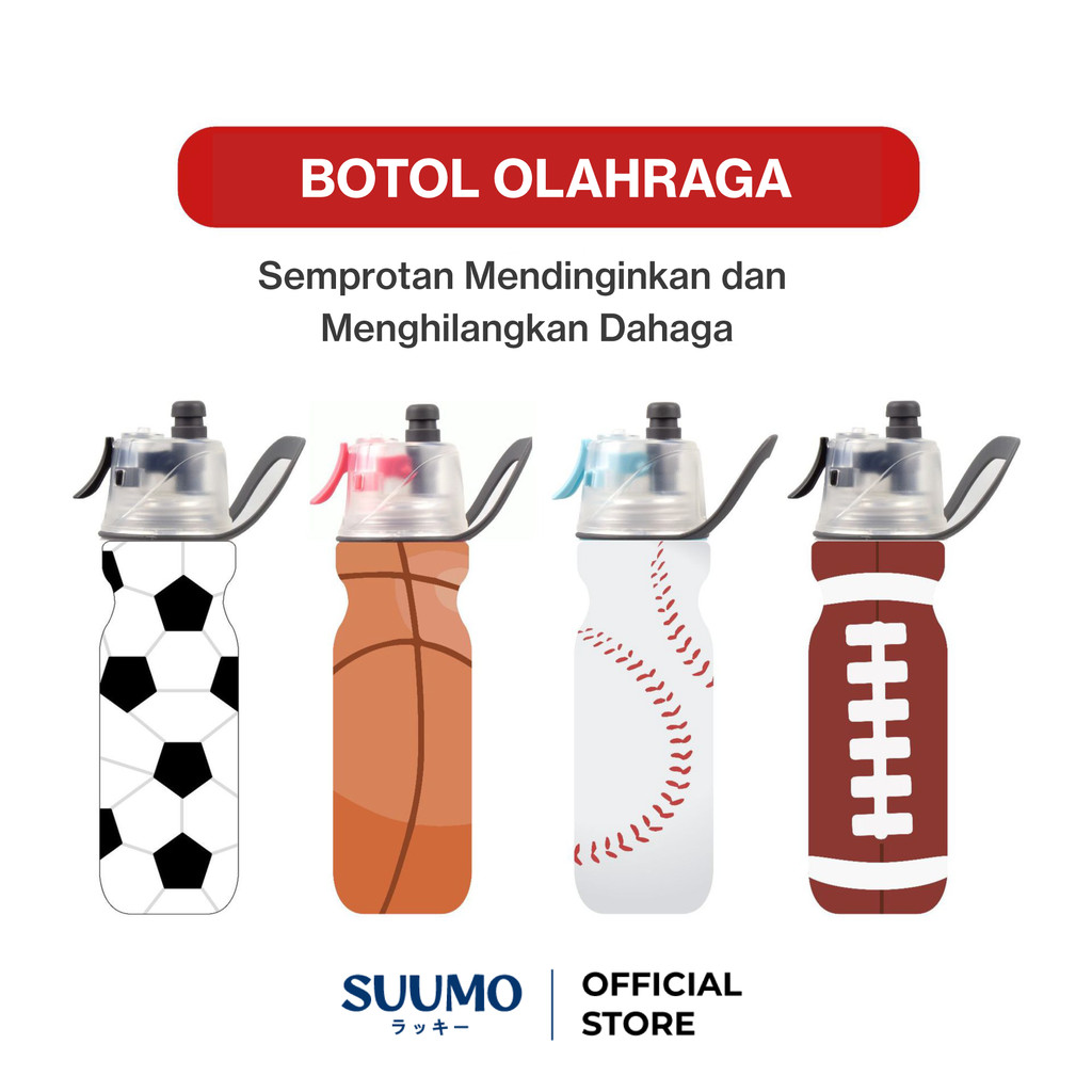 Jual Suumo Botol Minum Olahraga Tahan Banting dan Ergonomis 590ml Motif ...