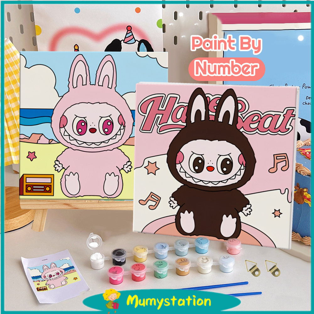 Jual Mumystation Paint By Number Labubu Diy Painting Kit Lukisan ...
