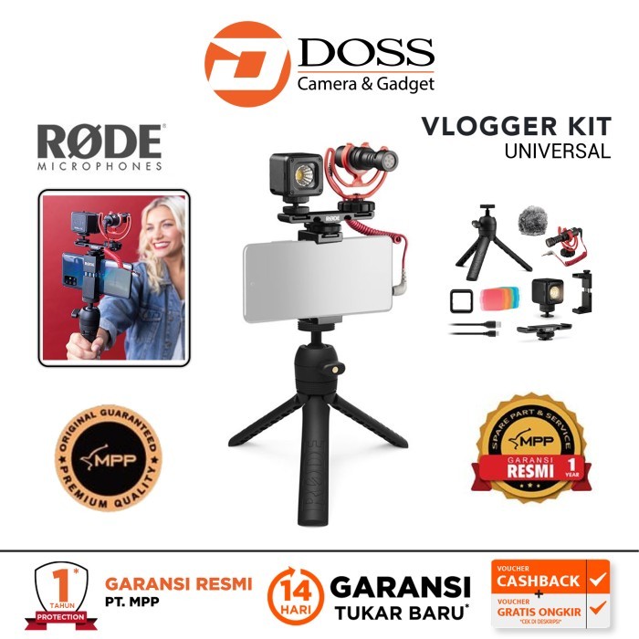 Jual Rode Vlogger Kit Universal Filmmaking Kit for Smartphone | Shopee ...