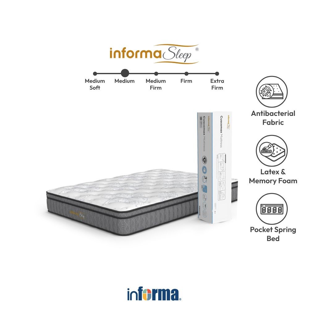 Jual Informa Sleep 180X200X28 cm Cuscomax Kasur Pocket Spring Bed In ...