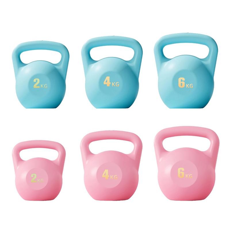 Jual Women Lifting Kettle 2-6kg Dumbbell Carrying Kettlebells Deep ...