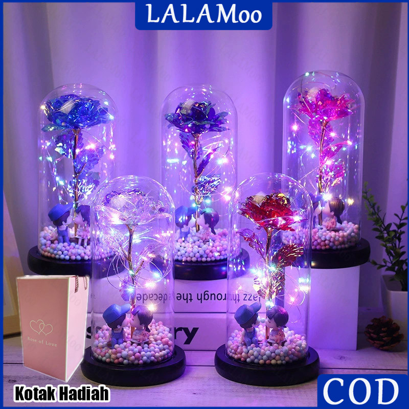 Jual LED Lampu Bunga Mawar Dekorasi Gift Box Bunga Mawar Kamar Lampu ...