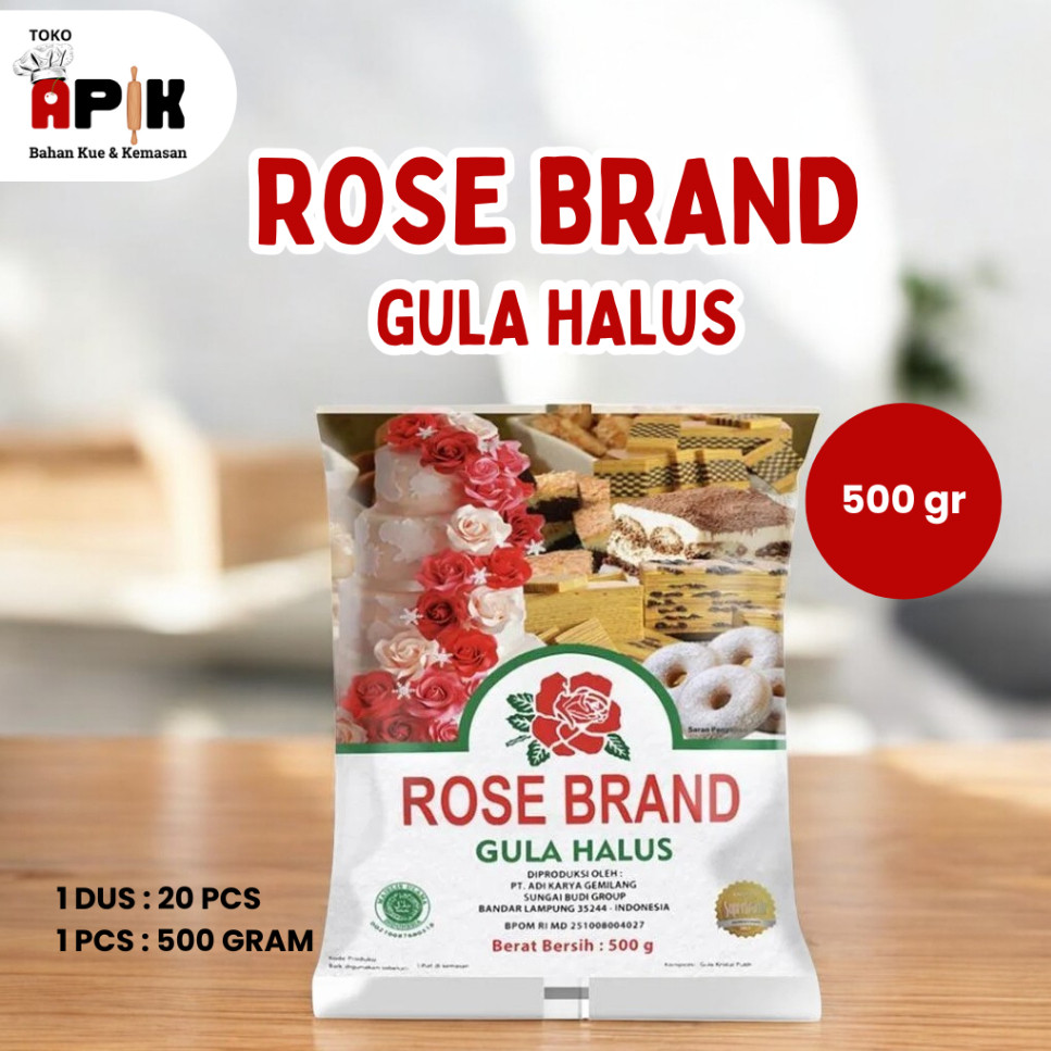 Jual ROSE BRAND GULA HALUS 500GR / GULA HALUS ROSEBRAND 20 X 500GR DUS ...