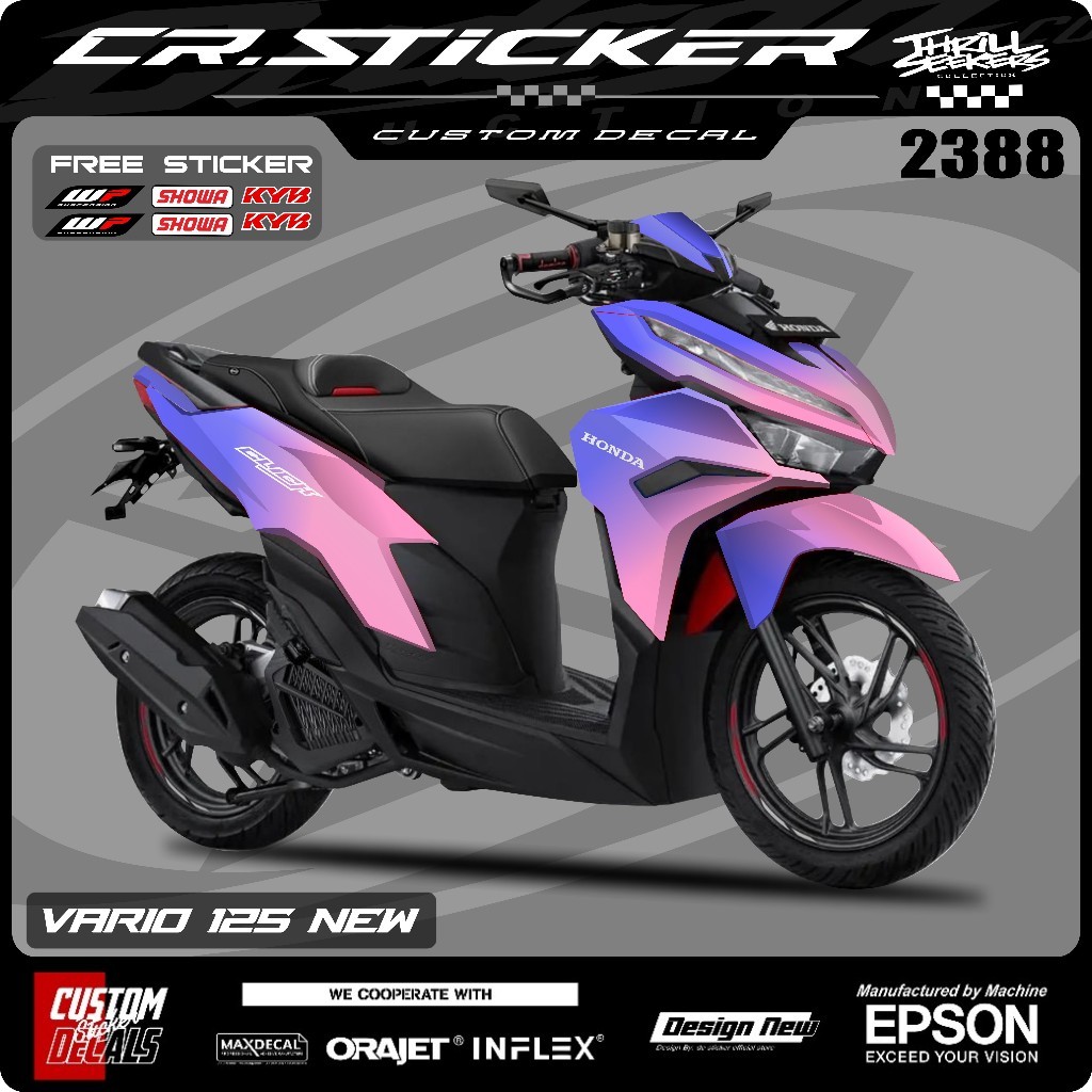 Jual Decal Vario125 New Full Body Stiker Full Body Motor Honda Vario 125 New 2023 2024 - Gradasi ...