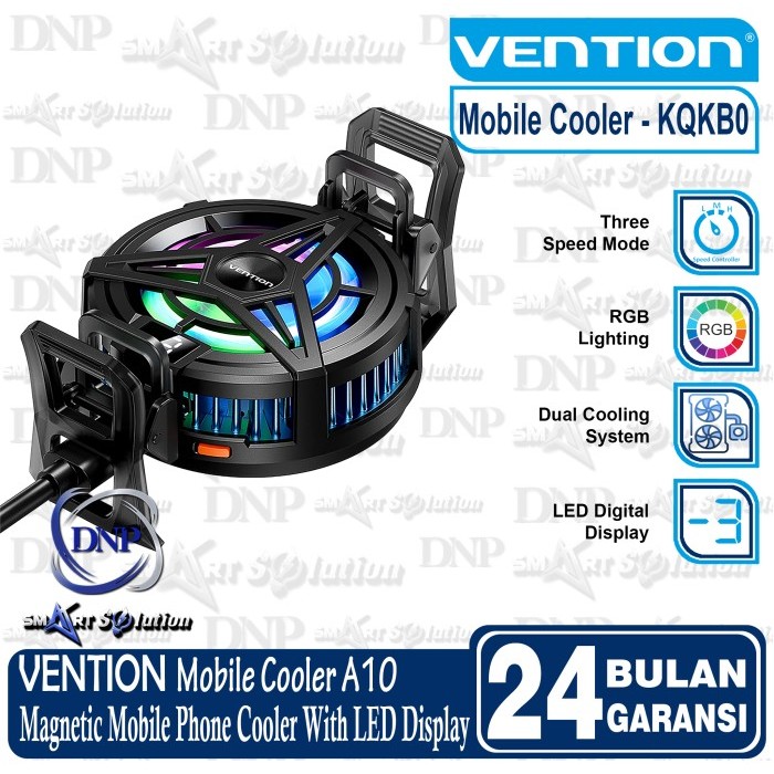 Jual Vention Kipas Pendingin Magnetic Mobile Phone Fan Cooler with 3 ...