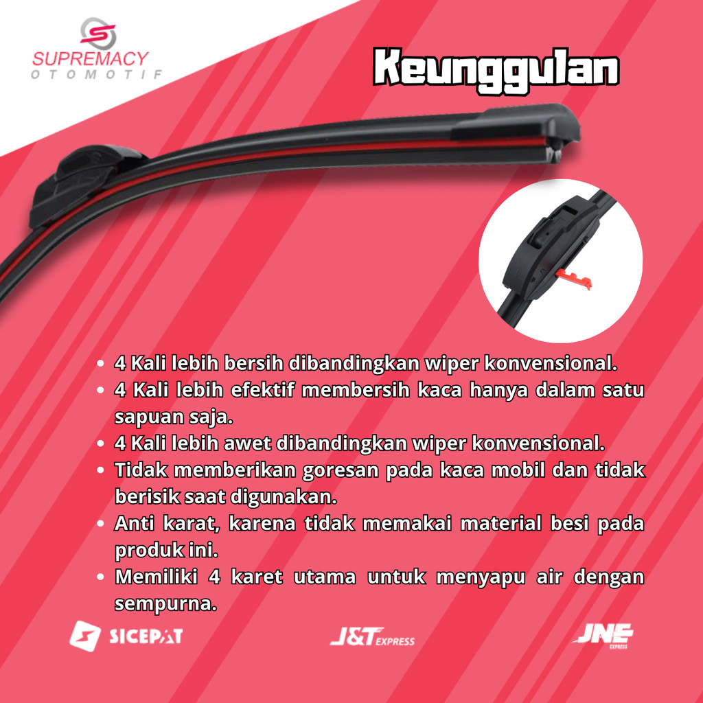 Jual Wiper Quad Blade - Nissan X-Trail Xtrail T32 - Frameless 1 Set ...