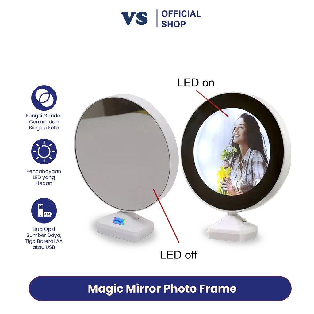 Jual TaffHOME Cermin Magic Mirror Photo Frame A1240 | Shopee Indonesia