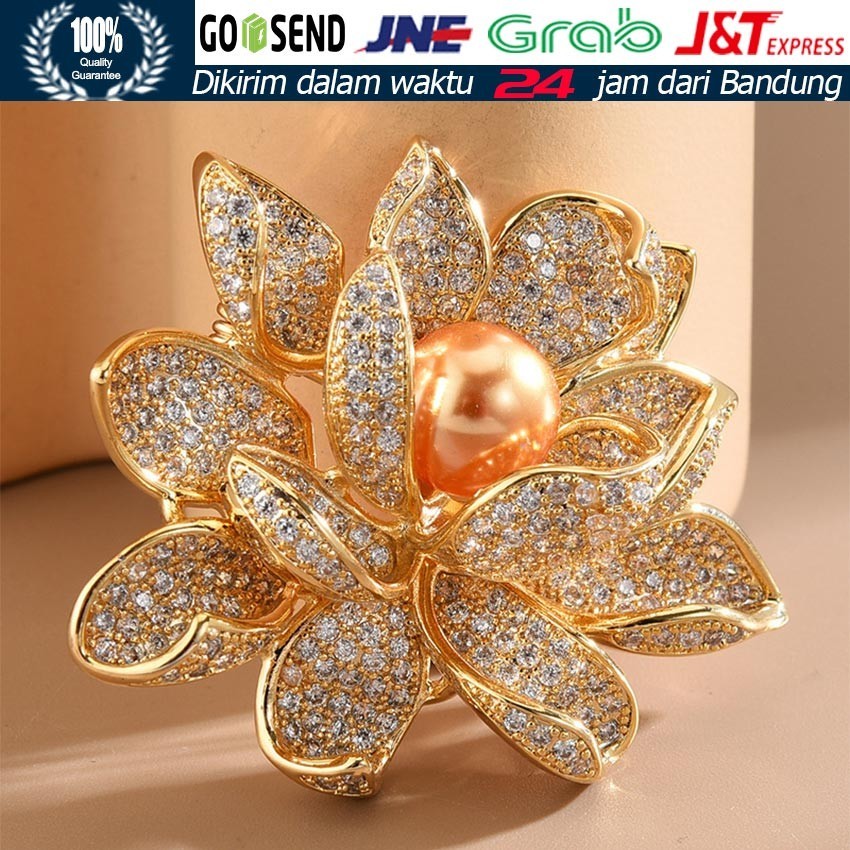 Jual Bros Bunga Mutiara / Bros Bnga Swaroski Titanium / Bros Bubga ...