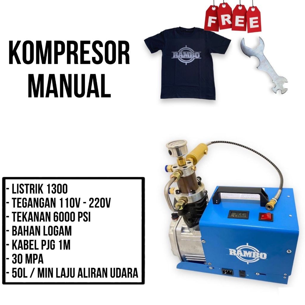 Jual KOMPRESOR PCP MANUAL 6000 PSI | Shopee Indonesia