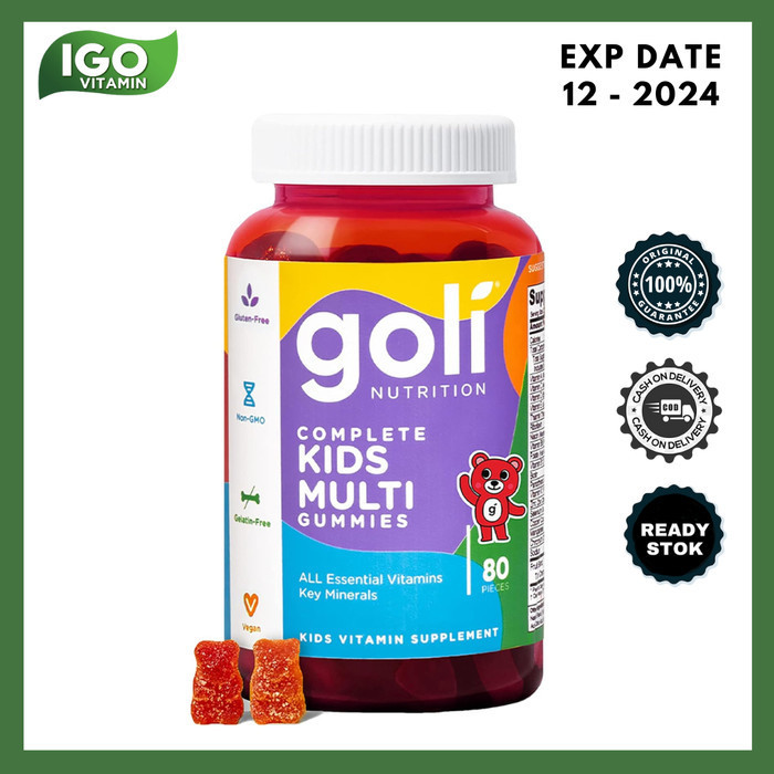 Jual Vitamin Anak Goli Complete Kids Multi Gummies 60 Ct | Shopee Indonesia
