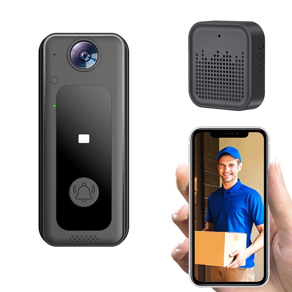 Jual WIFI Doorbell Camera Wireless Door Bell Cam with 125° Wide Angle ...