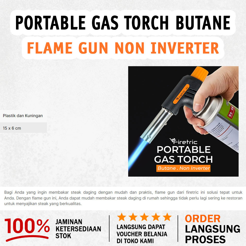Jual Gas Torch Butane | Portabel Tabung Pembakar Pengapian Otomatis Dengan Berbagai Fungsi ...