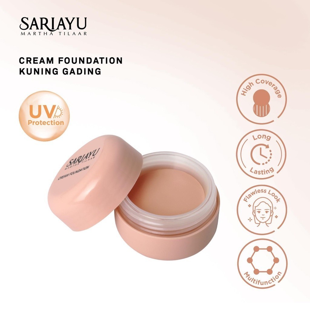 Jual Sariayu Cream Foundation - Kuning Gading CM | Shopee Indonesia