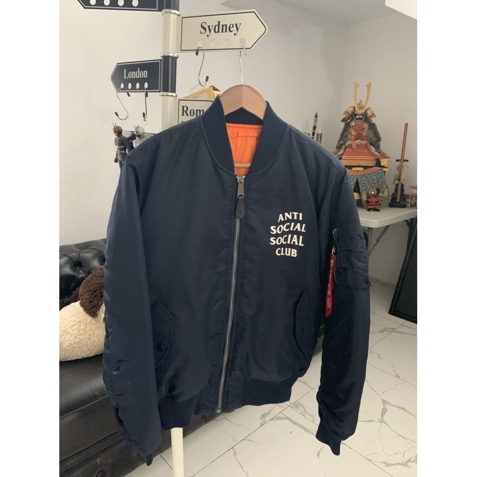 Jual RARE!! Jaket Bomber Alpha Industries x ASSC | Shopee Indonesia