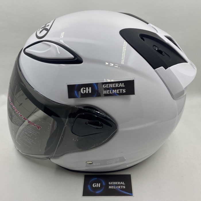 Jual HELM NHK NEW R6 SOLID WHITE PUTIH SINGLE VISOR KACA SMOKE | Shopee ...
