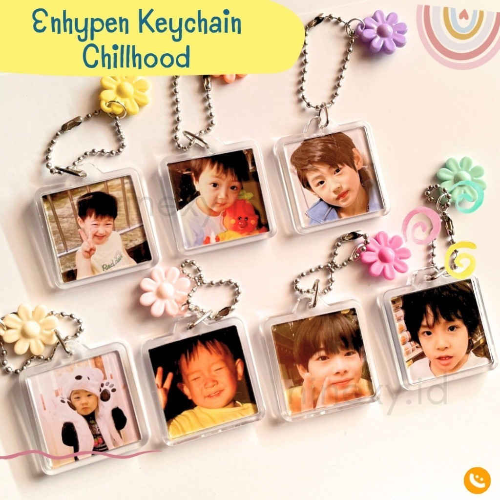Jual Enhypen fanmade keyring chillhood baby / enhypen keychain ...