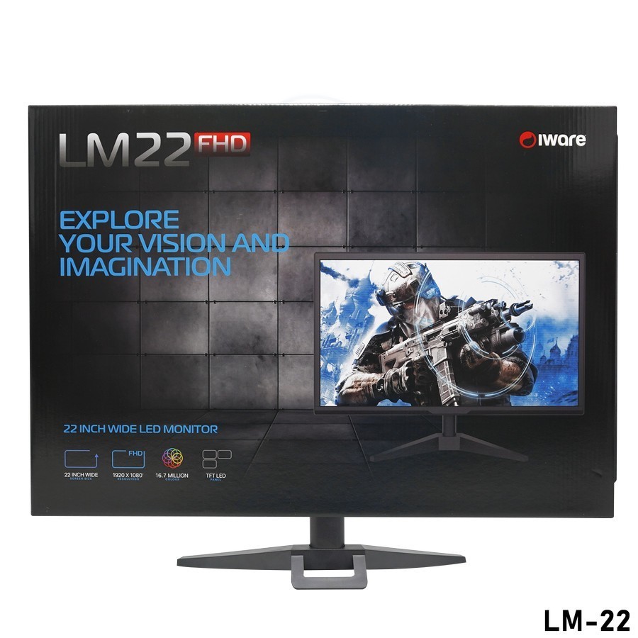 Jual Monitor LED IWARE LM22 FHD 22" HDMI/VGA | Shopee Indonesia