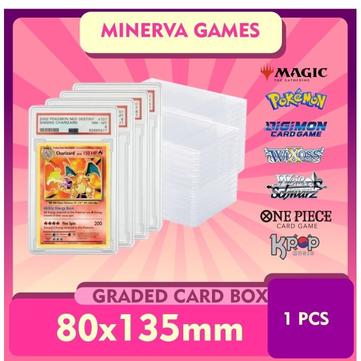 Jual PSA Grading Card Box Acrilyc Case TCG Pokemon MTG Yugioh KPOP ...